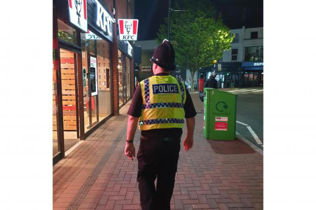 Police officers out on foot in Bournemouth town centre