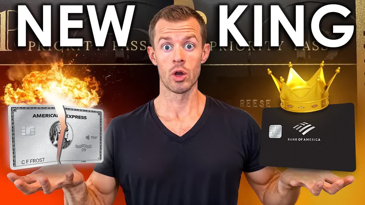 New #1 BEST Priority Pass Credit Card?! Bank of America Premium Rewards ...