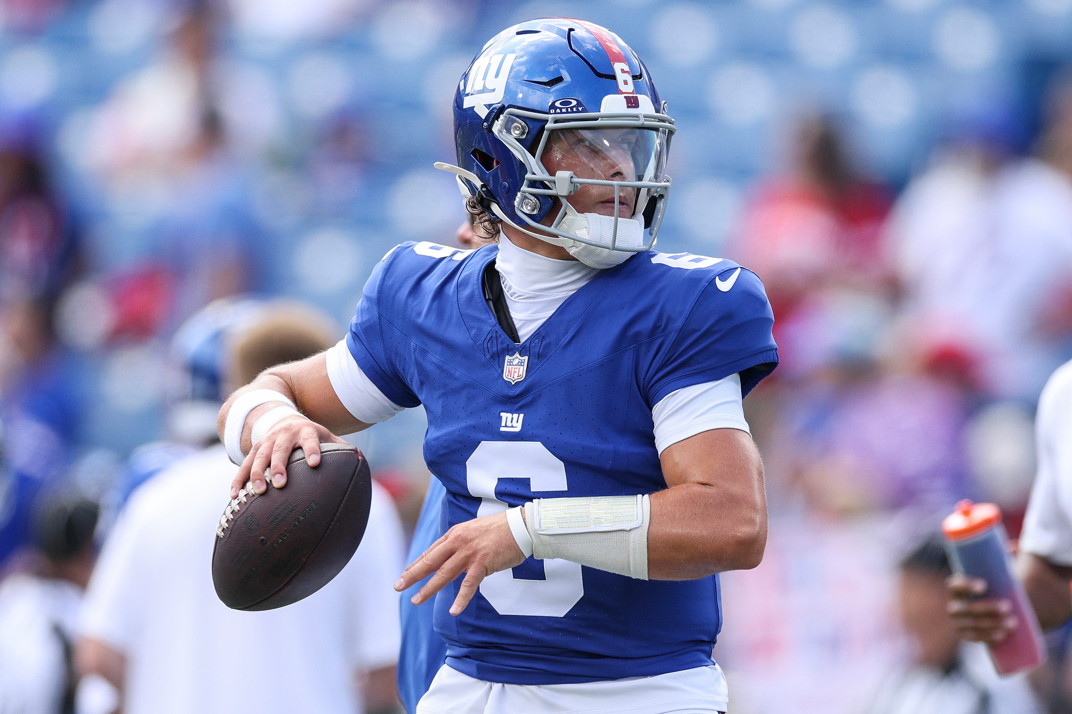 New York Giants' Brian Daboll on Jaxson Dart being QB2: 'We'll see'