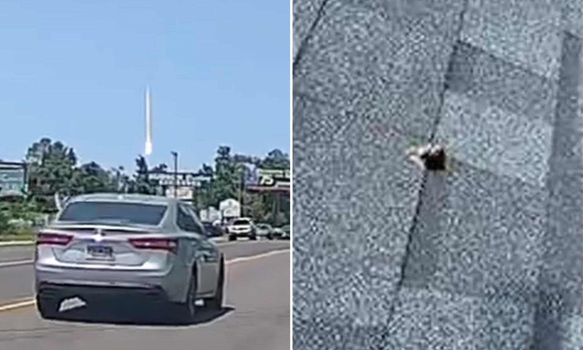 Stunning footage captures METEORITE slamming into Georgia home