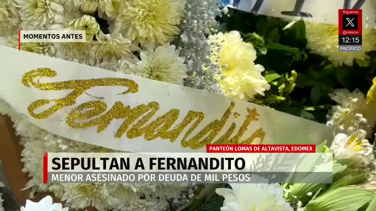 Emotiva despedida a Fernandito, el menor asesinado en Los Reyes La Paz