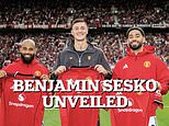 Benjamin Sesko is unveiled at Old Trafford as Man Utd's new signing