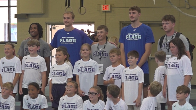 Cooper and Ace Flagg host youth basketball camp in Orono