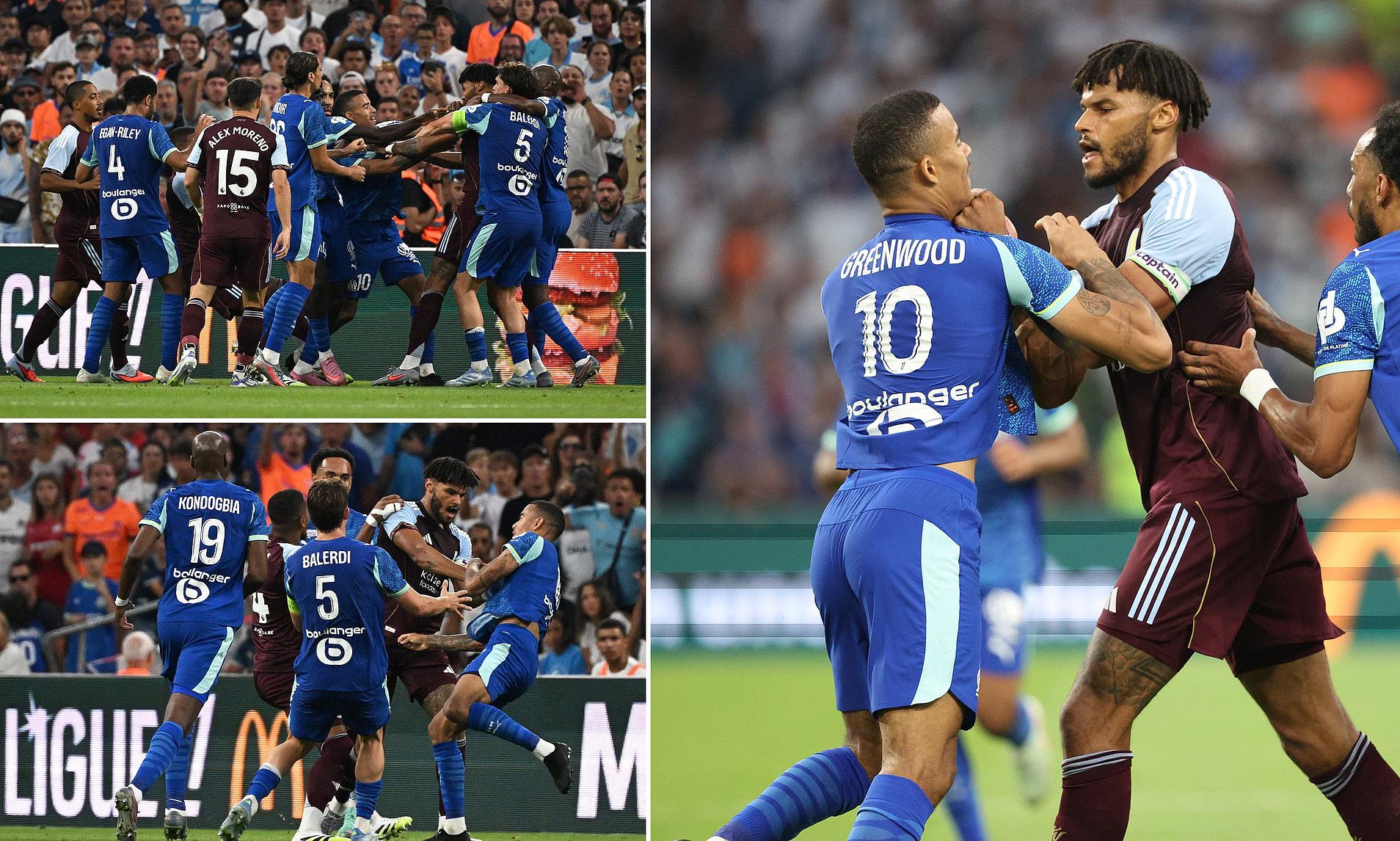 Getting shirty, lads! Mason Greenwood has his jersey RIPPED by Tyrone ...