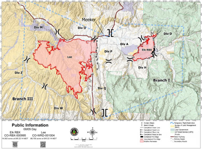Lee Fire expands to 92,047 acres; Garfield County evacuations begin