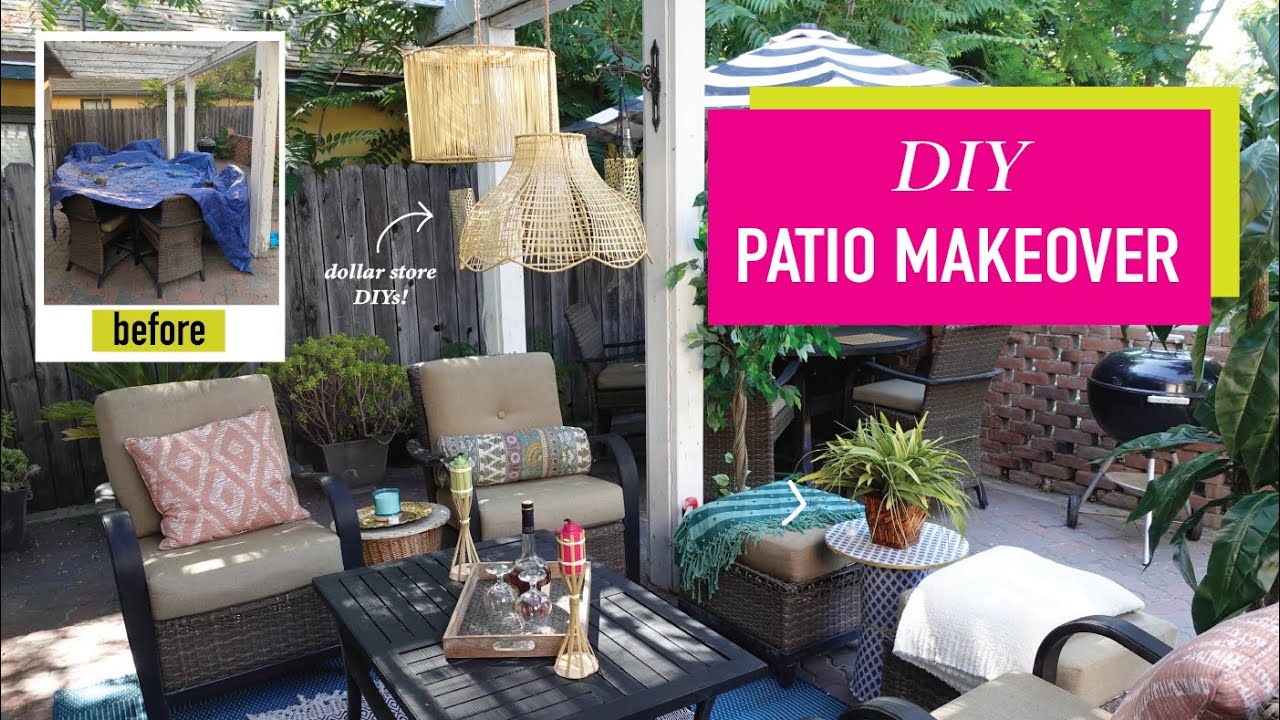 Diy Backyard Makeover With Dollar Store Diys Thrift Flips