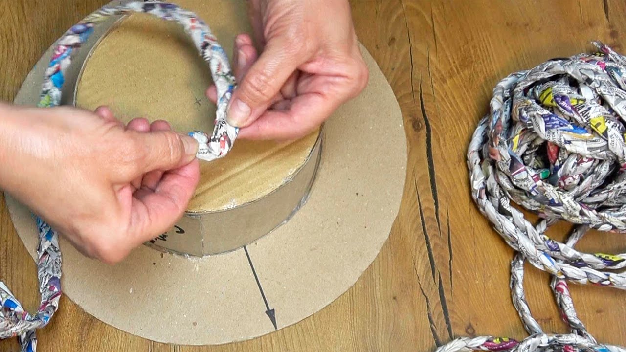 DIY Newspaper Craft Project