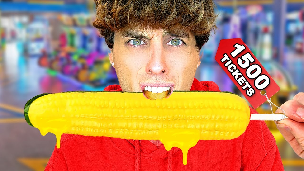 Winning a Giant Gummy Corn for 1,500 Tickets