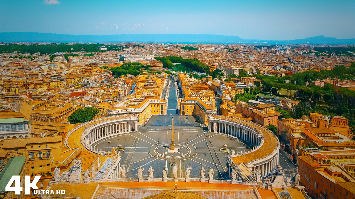 Saint Peter’s Basilica and Square Walking Tour in Vatican City (4K)