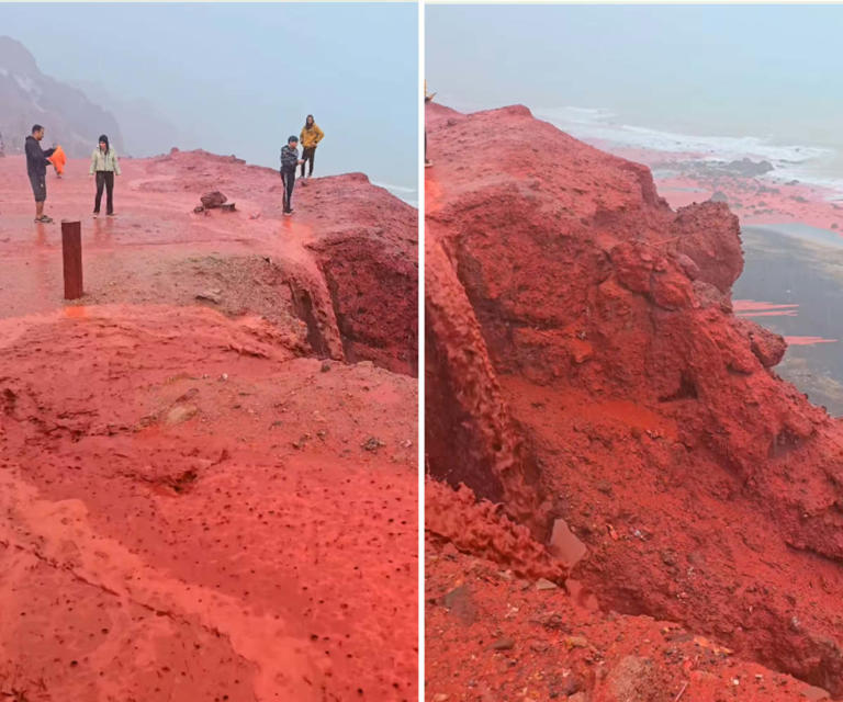 Surreal Footage Shows ‘Blood Rain’ Pouring Over Iran’s Rainbow Island ...