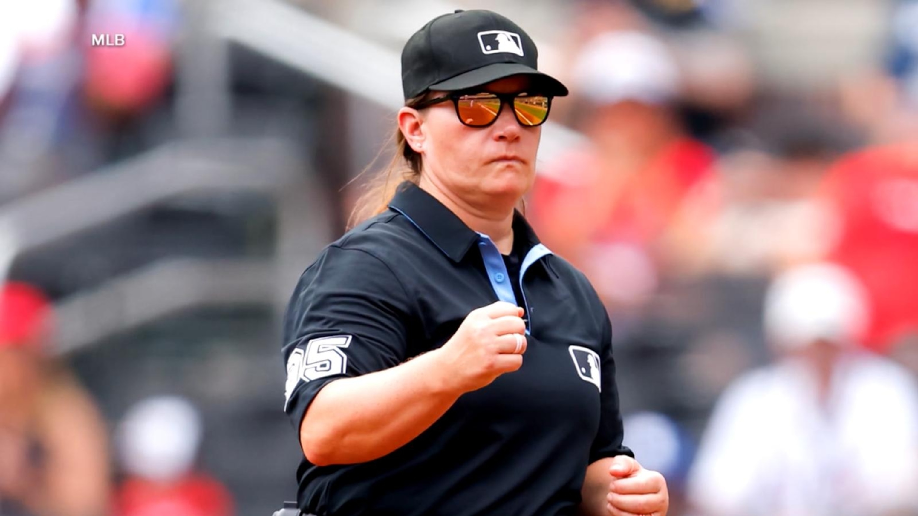 Jen Pawol becomes 1st woman to umpire a regular season MLB game