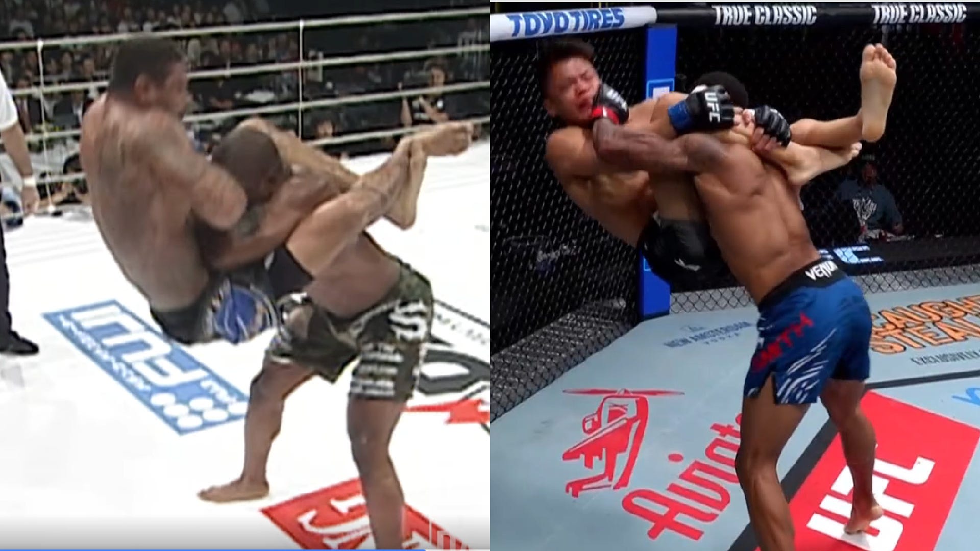 'Rampage' Jackson reacts to Elijah Smith recreating iconic slam KO at ...