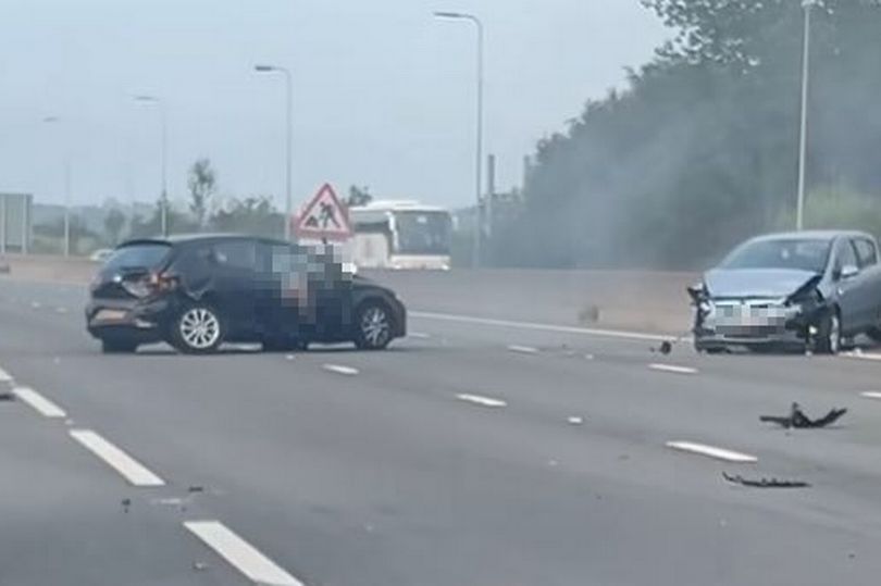 Police make arrest after two injured in horror M62 crash