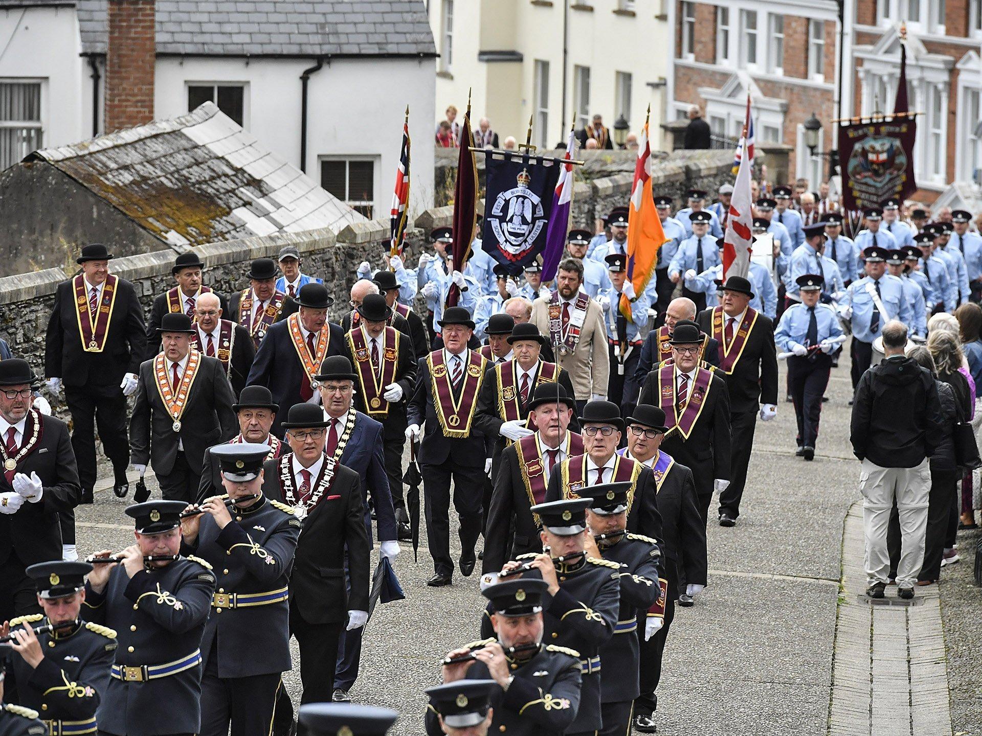 Apprentice Boys on parade: 336th anniversary of the Relief of ...
