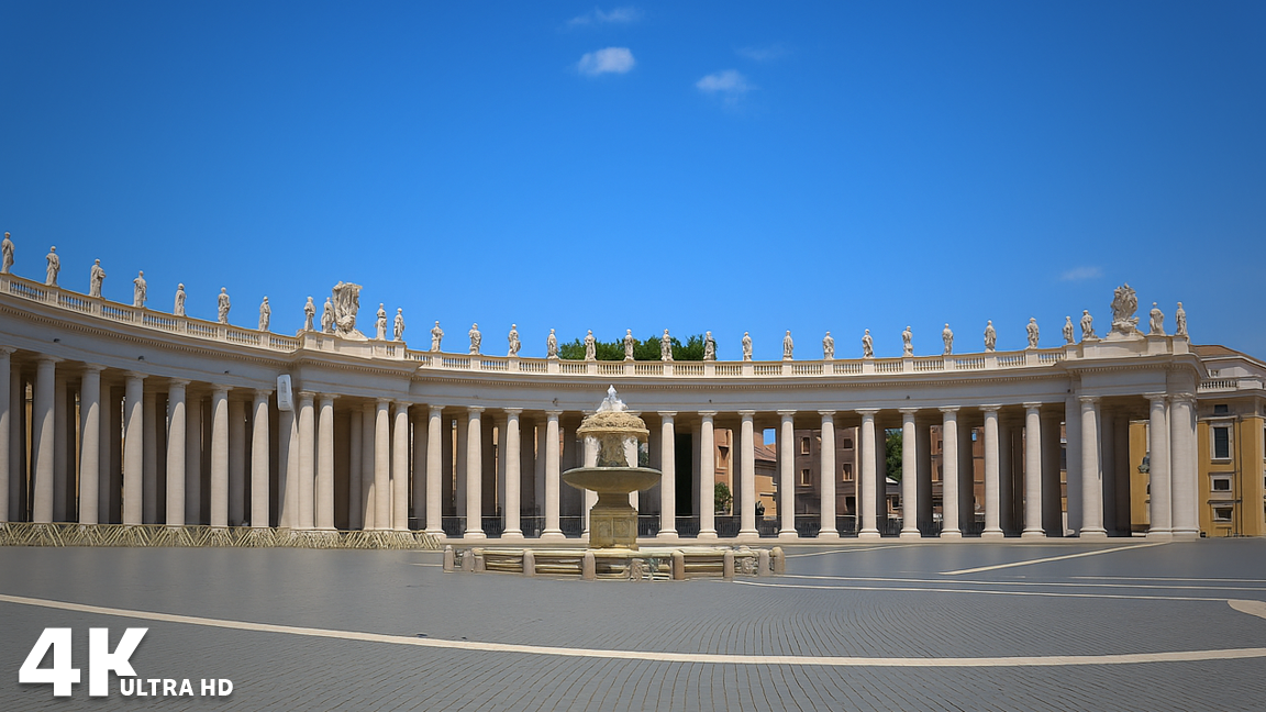 Vatican City Walk – Saint Peter’s Basilica and Square (4K)