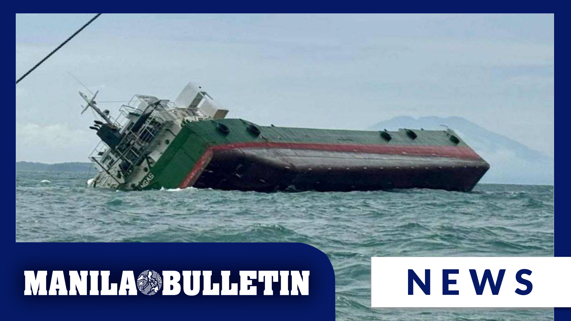 Ship lists heavily off Camarines Sur; 13 crew rescued