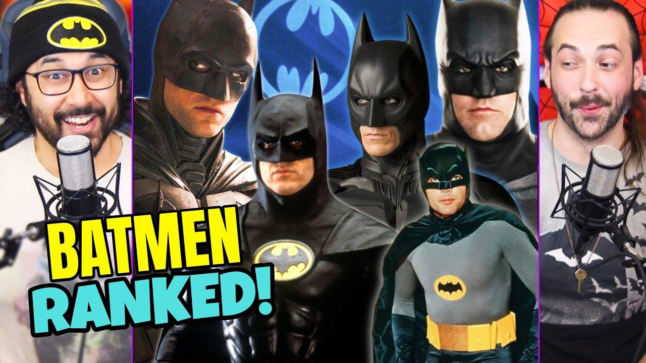 The Batman Actors Ranked!! Robert Pattinson, Ben Affleck, Michael ...