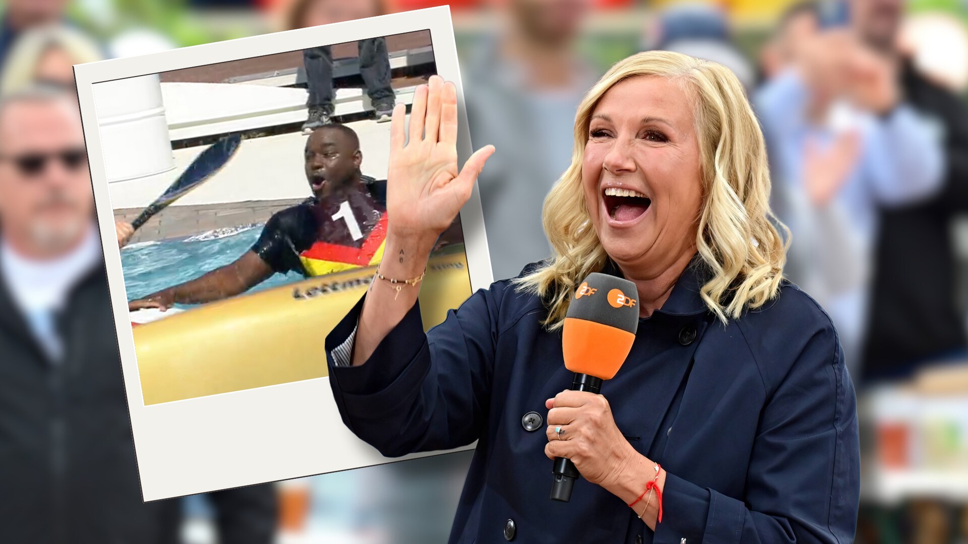 Live im TV: Nelson Müller stürzt in "Fernsehgarten"-Pool