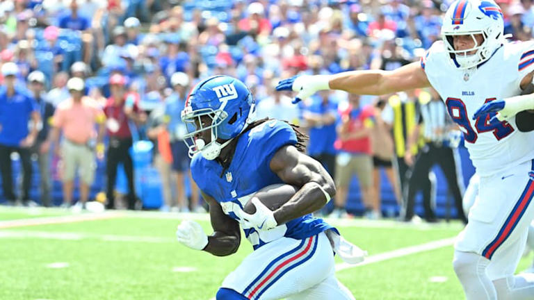 New York Giants Running Backs Breakdown from Preseason Week 1