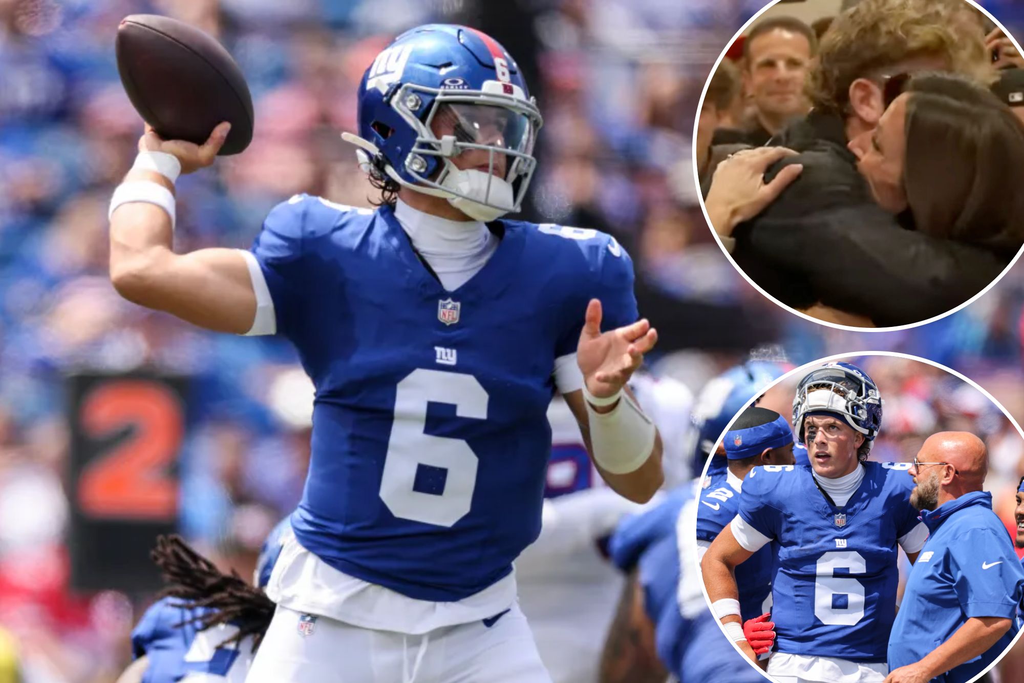 Jaxson Dart shares heartwarming moment with mom after dazzling Giants ...