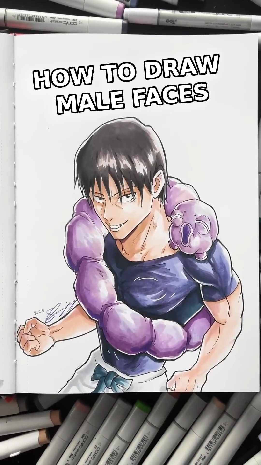 Learn How to Draw Male Faces in Anime Style