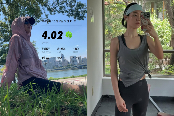 This is why I lost a lot of weight..Running on the Han River in the ...