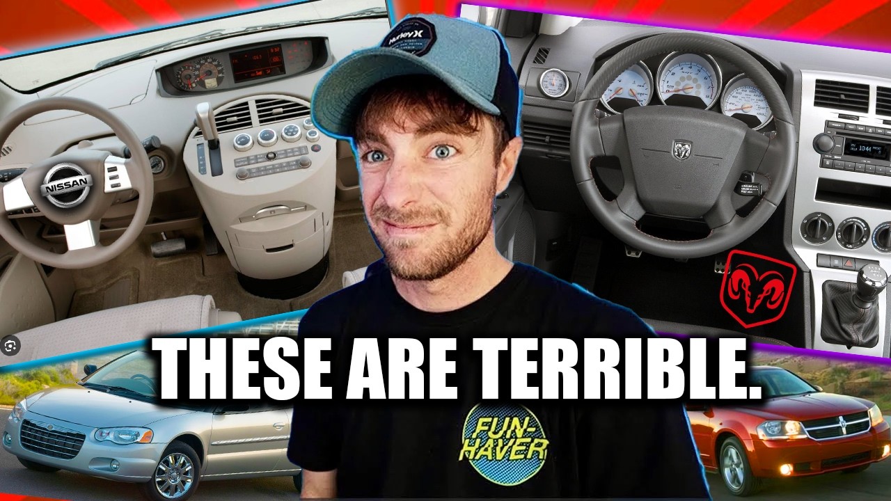 The worst car interiors of all time, ranked brutally