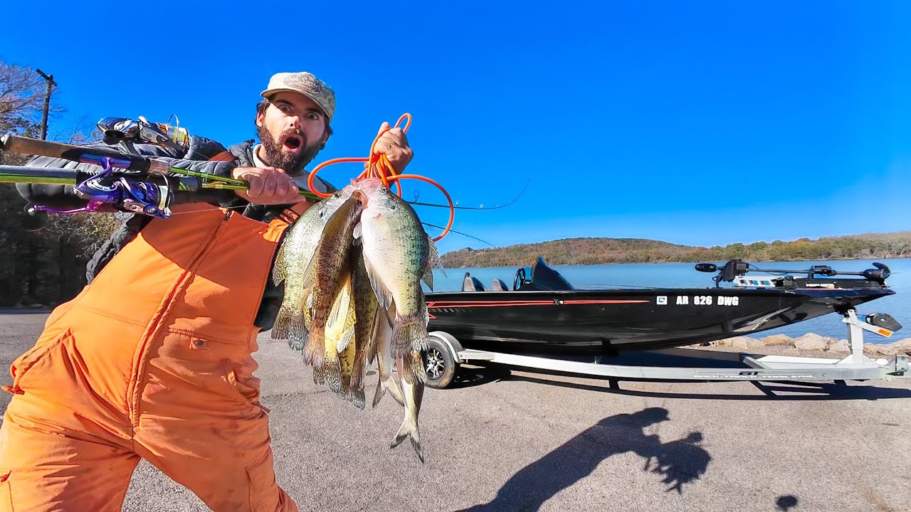 Thick river slabs caught using irresistible fall baits