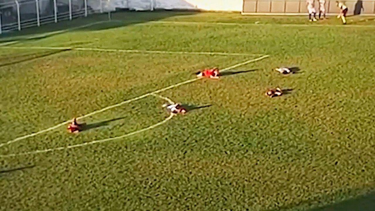 Players simply fall over: Soccer game takes a surprising turn