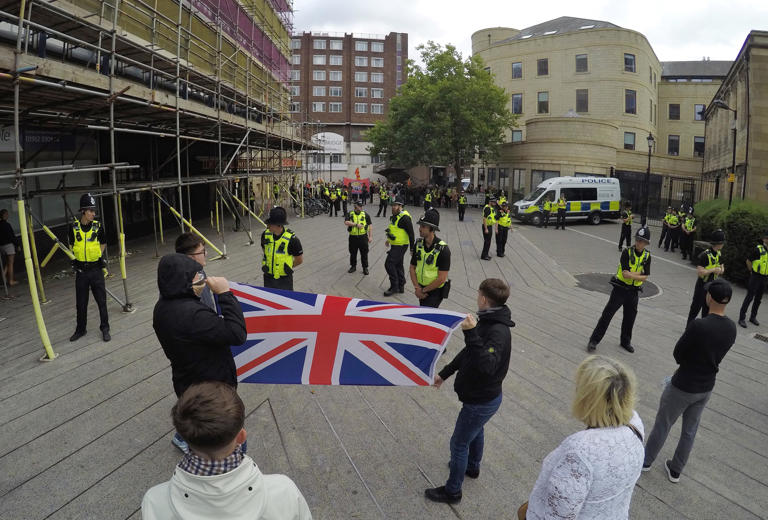 8 pictures as asylum hotel protesters gather in Newcastle
