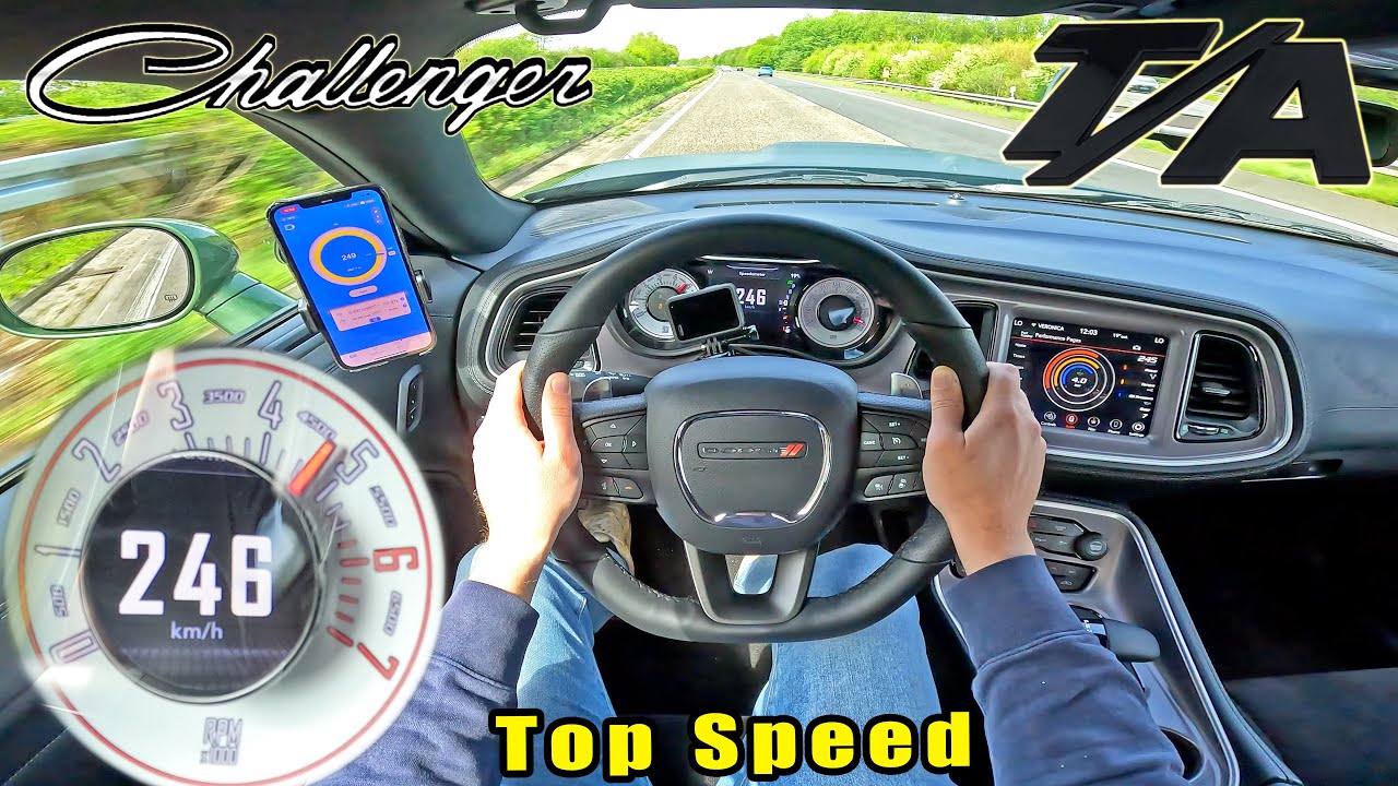 V8 américain sur l’Autobahn allemande : puissance et sensations en POV