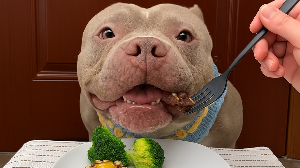 Pitbull Enjoying His Meal With Crunchy Sound | Funny Dog Videos