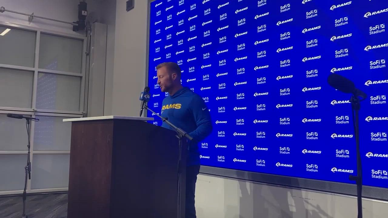 Los Angeles Rams Head Coach Sean McVay on Beaux Limmer, Justin Dedich ...