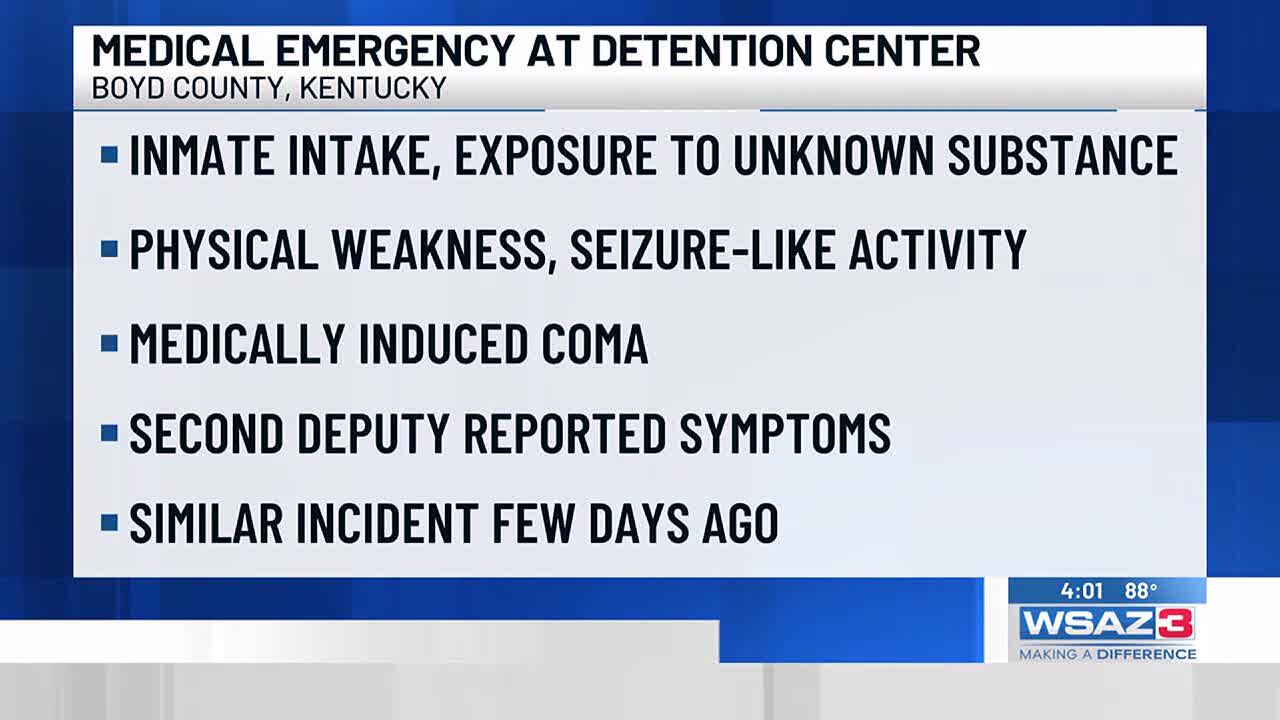 Deputy awake after medical emergency at detention center
