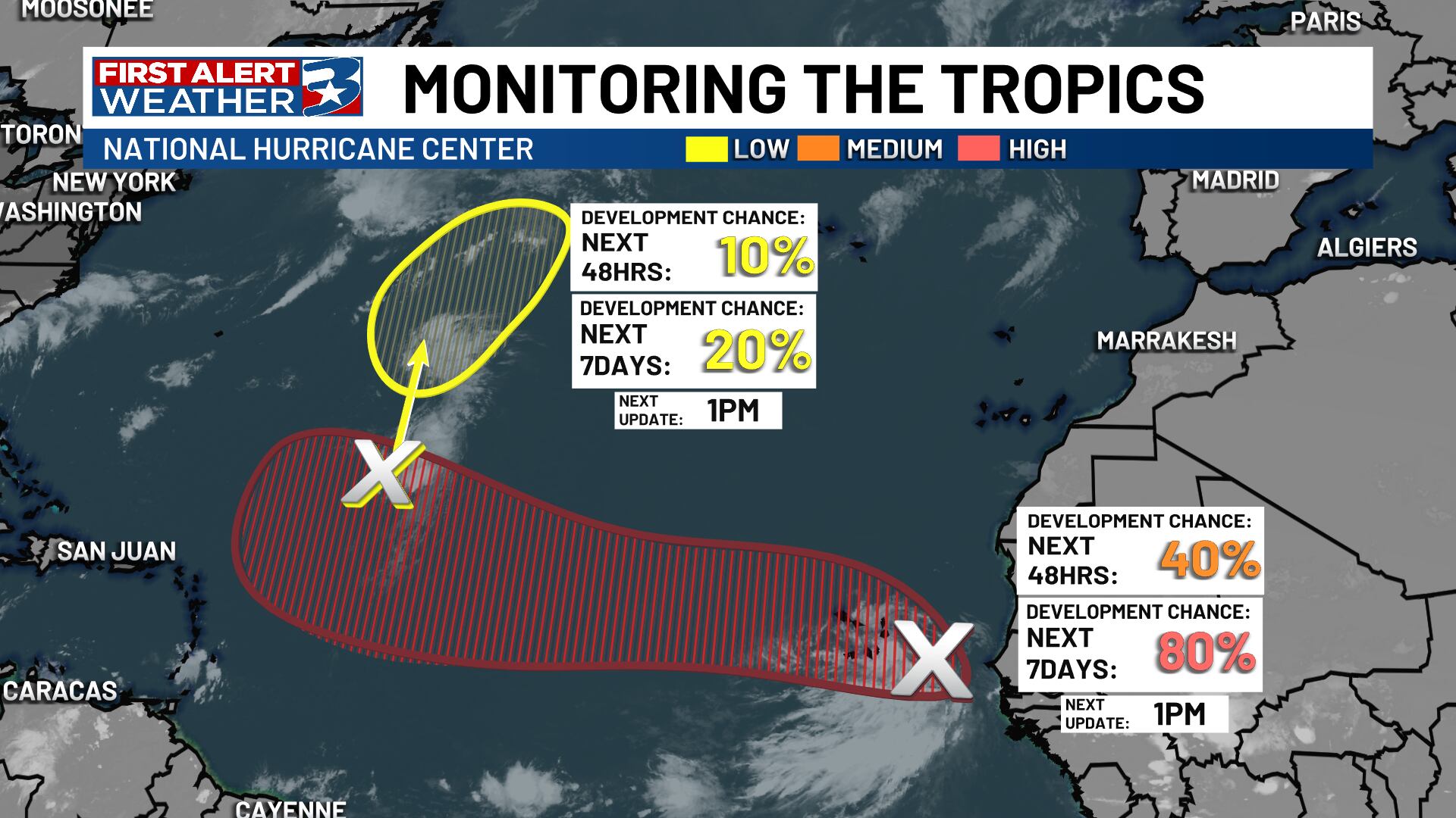 First Atlantic hurricane of 2025 possible this week