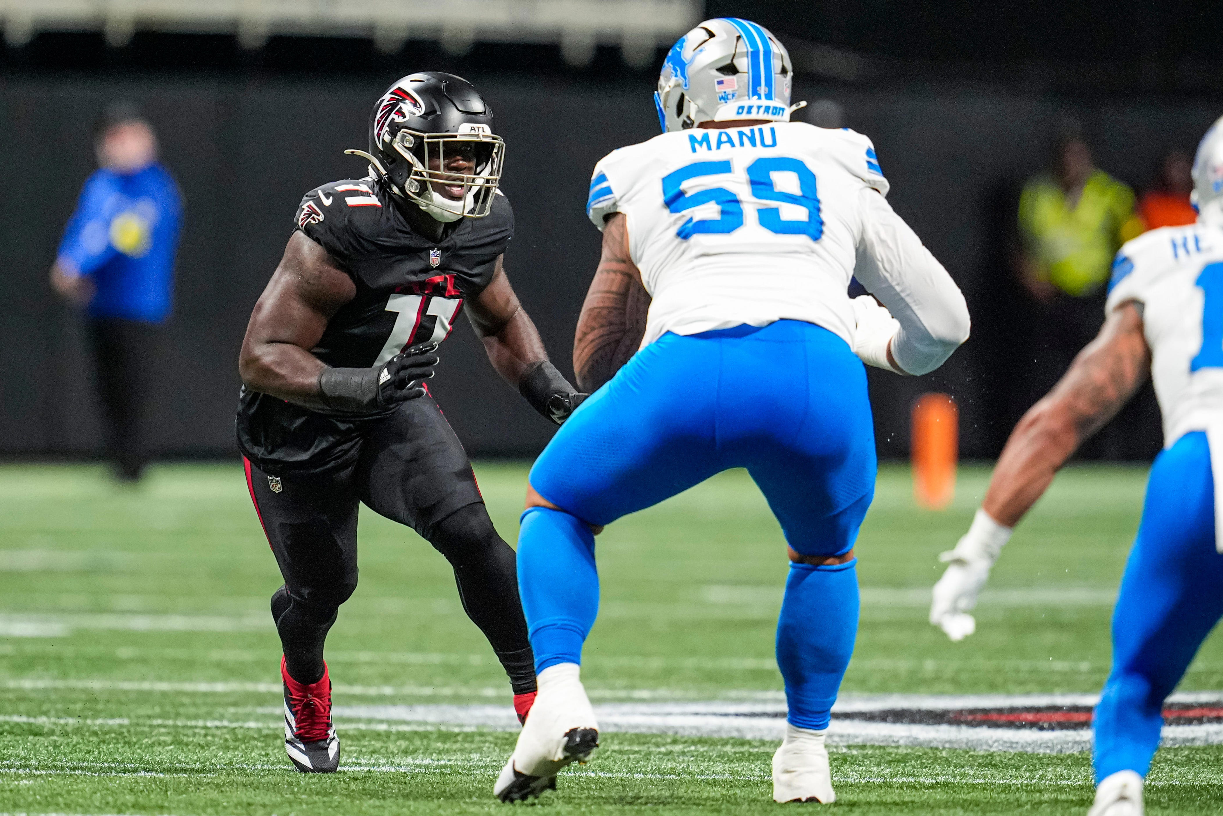 Giovanni Manu: Breaking down the game film from the Lions LT against ...