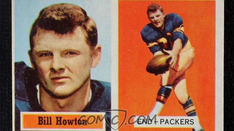 The six essential cards of Green Bay Packers hall of famer Bill Howton