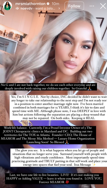 Mia Thornton Fuels Dating Rumors with Singer Bobby Valentino: "Endless ...