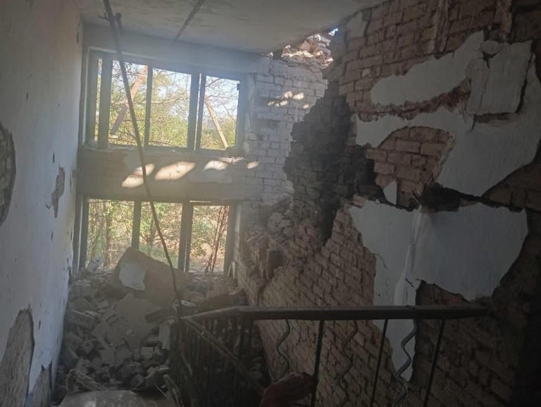 Russian forces bomb house in Kherson region - Photos