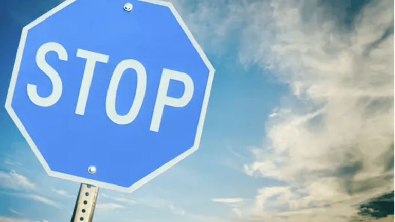 Why Are Some Stop Signs Blue? Here's What It Means