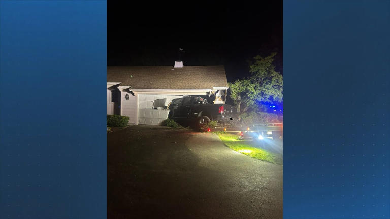 Driver suffers minor injuries after vehicle crashes into Pembroke residence