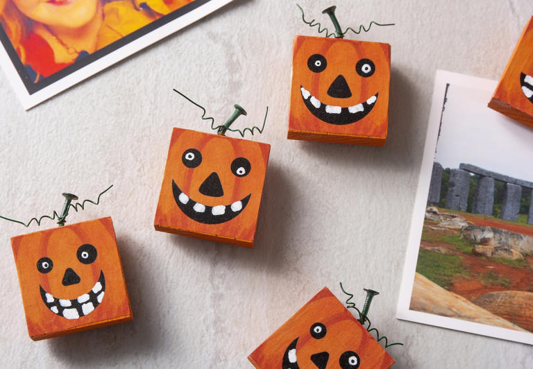 DIY Pumpkin Magnets for the Cutest Halloween Decor