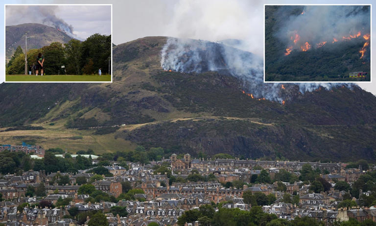 Arthur's Seat fire: Crews battling blaze into the night after 'visitors ...