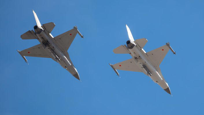 Let's Take Another Look at the Top Aces F-16 Sporting a Russian Su-57 ...