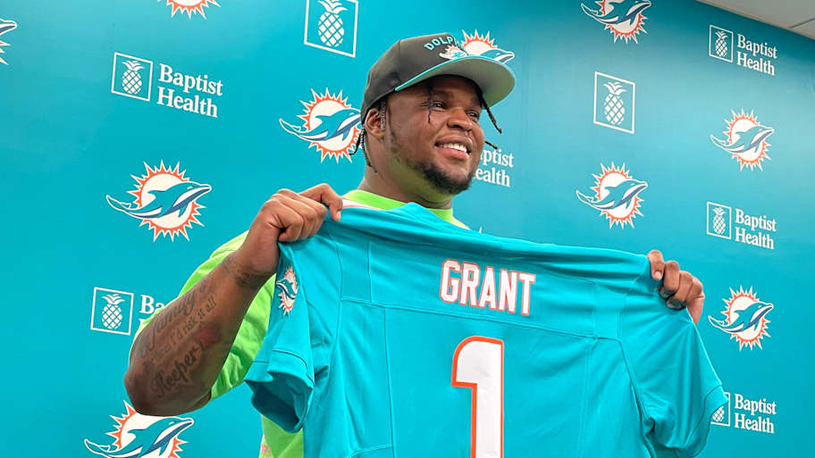 Kenneth Grant gave Miami Dolphins fans a glimpse of his elite athleticism