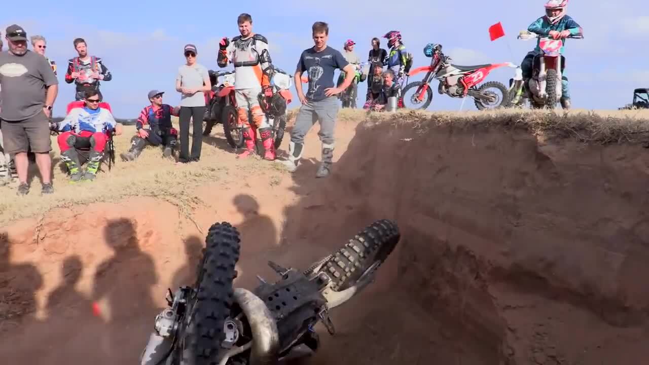 Dirt Bikers Fall Off Their Bikes While Attempting to Climb Steep ...