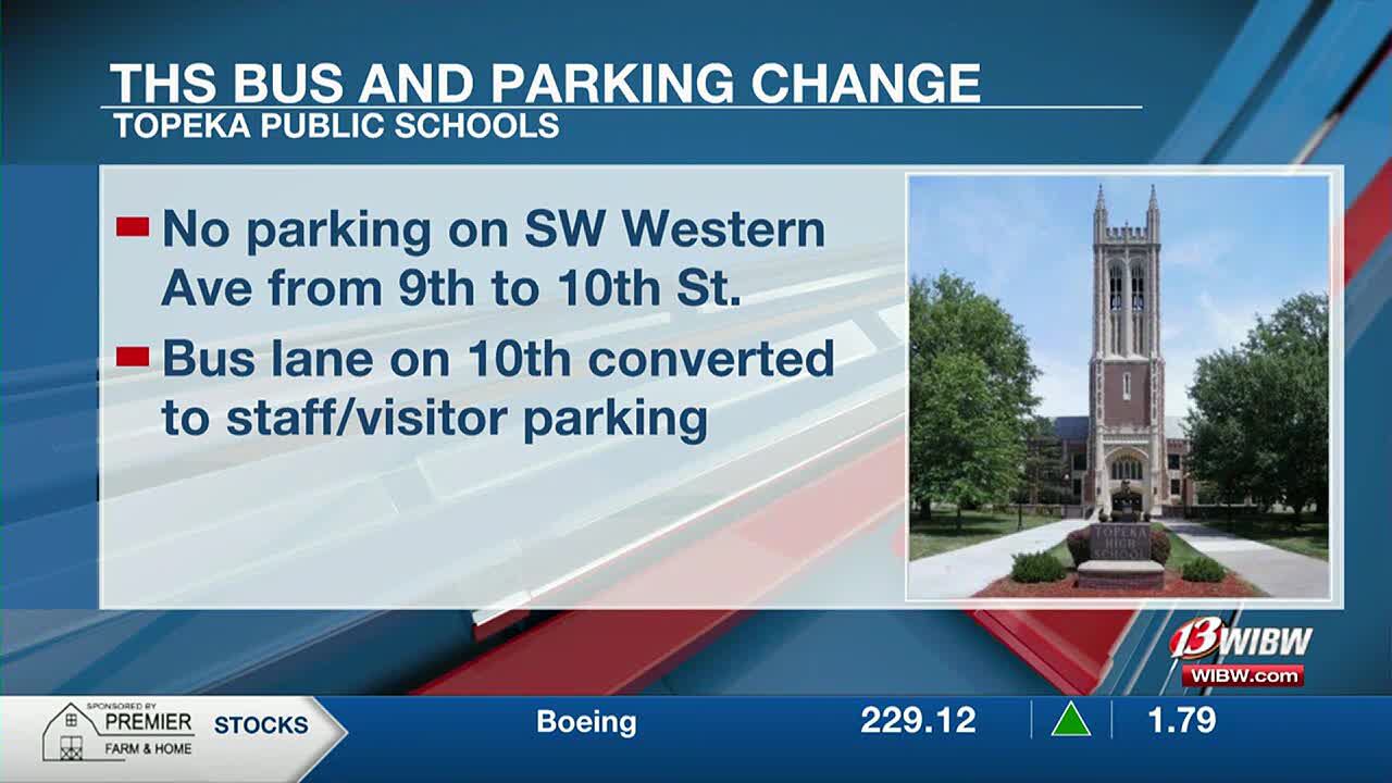 Topeka High School makes parking and bus lane changes ahead of the new ...