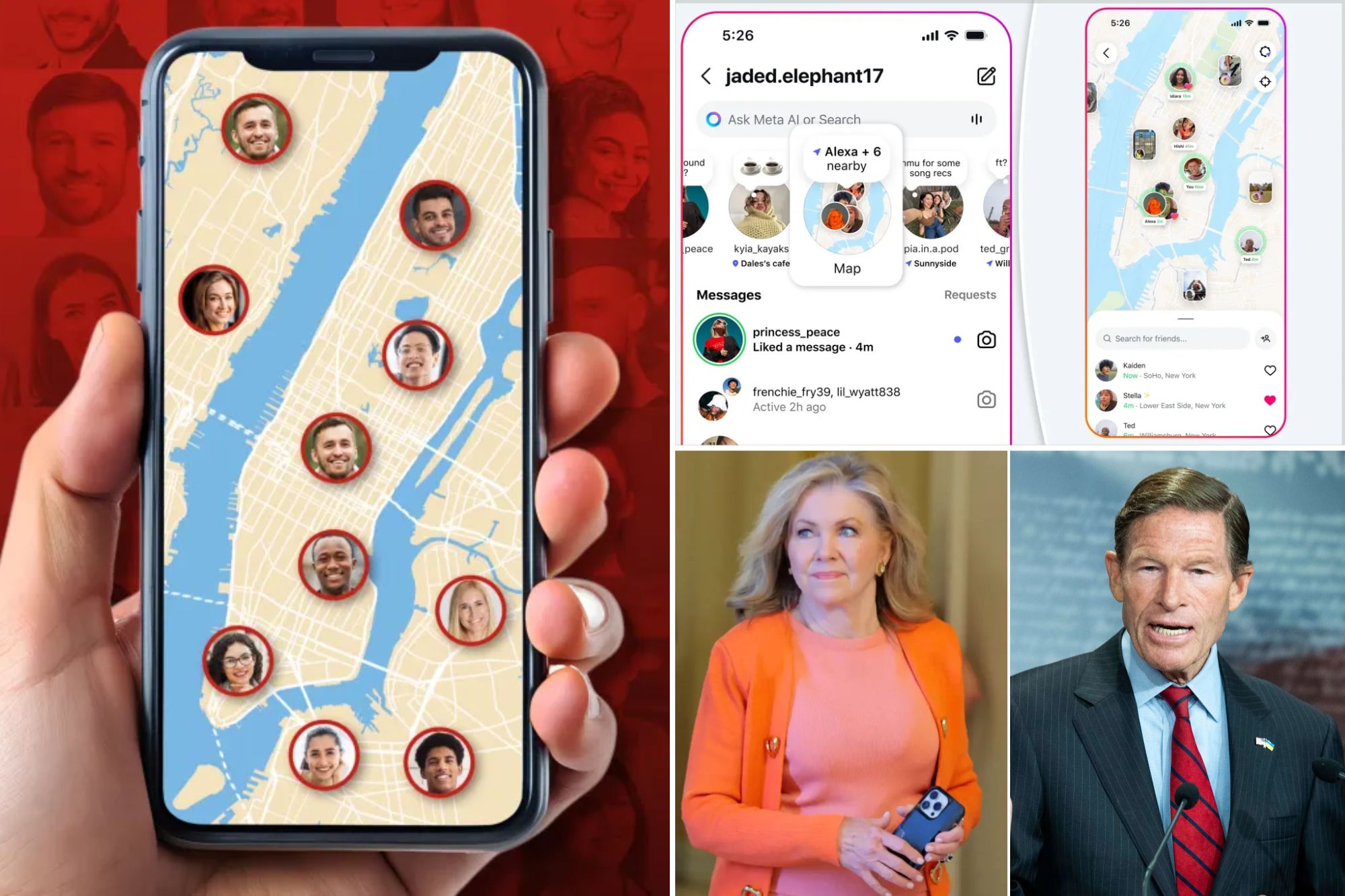 Bipartisan senators call for Instagram to shut down its new map feature ...
