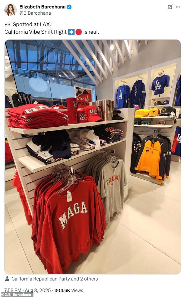 Conservatives celebrate as 'Surprising merchandise pops up in Blue city ...