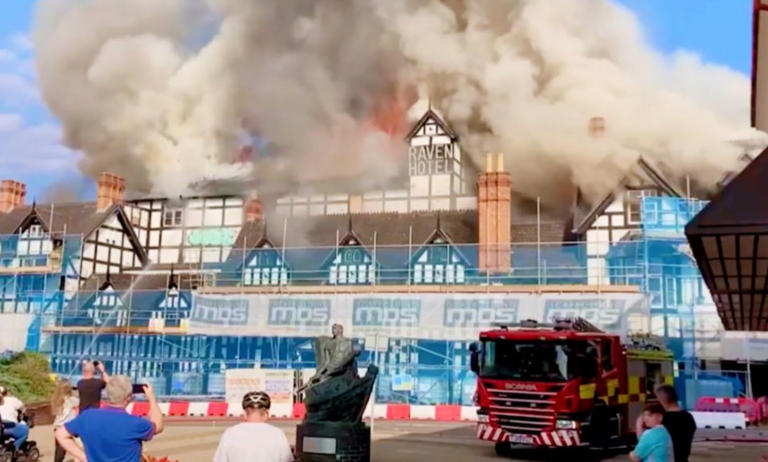 Historic Raven Hotel nearly destroyed in massive blaze
